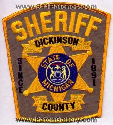Michigan - Dickinson County Sheriff - PatchGallery.com Online Virtual Patch Collection By ...